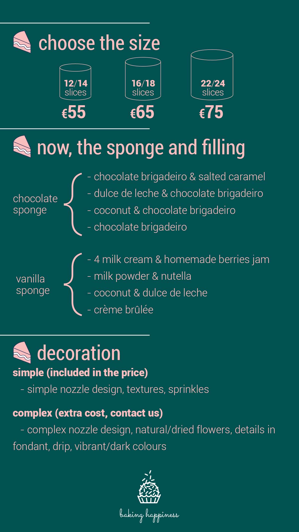 Menu Cake – English – Baking Happiness